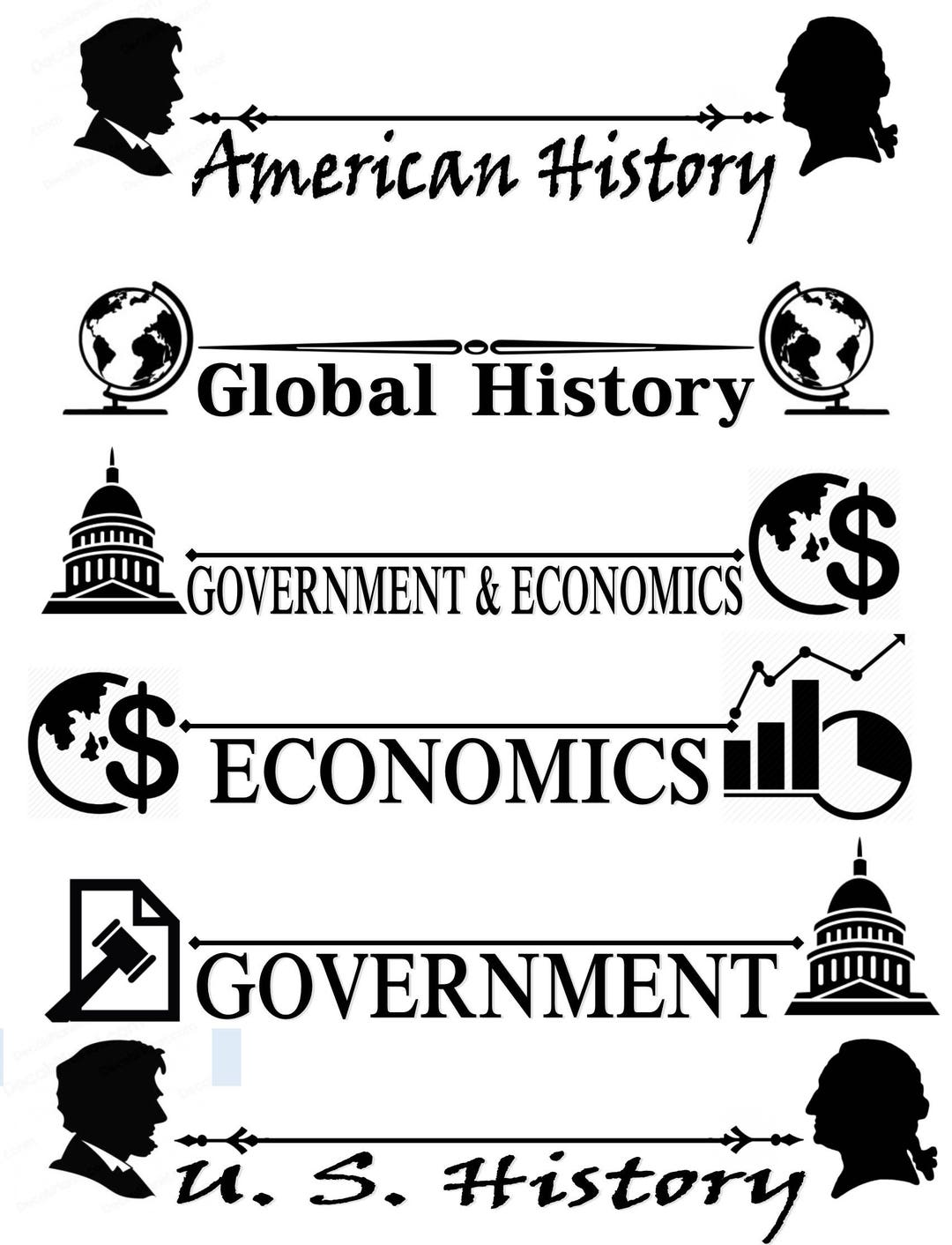 Custom Social Studies Teacher Name and Subject Door Decal - Etsy