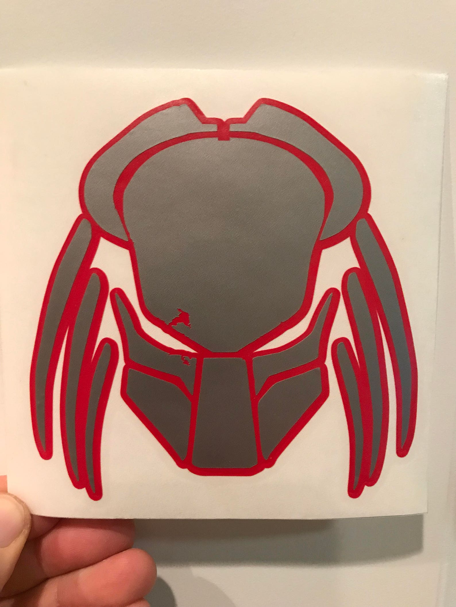 Large Predator helmet vinyl decal | Etsy