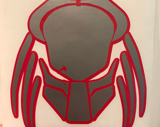 Large Predator Helmet Vinyl Decal - Etsy