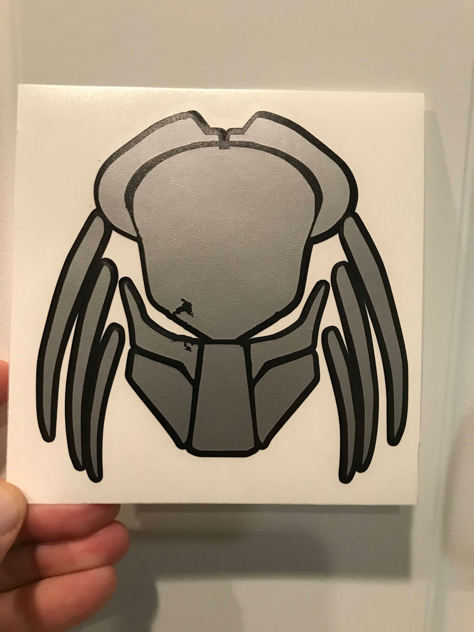 Large Predator Helmet Vinyl Decal - Etsy