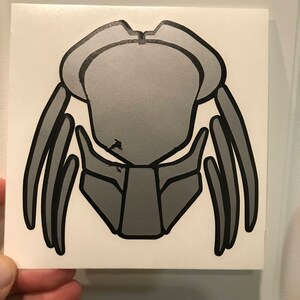 Large Predator Helmet Vinyl Decal - Etsy