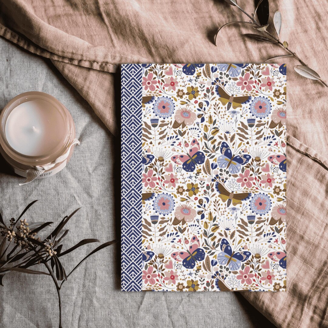 Cottagecore Floral Hardcover Journal With Matte Finish | Pink Flowers ...