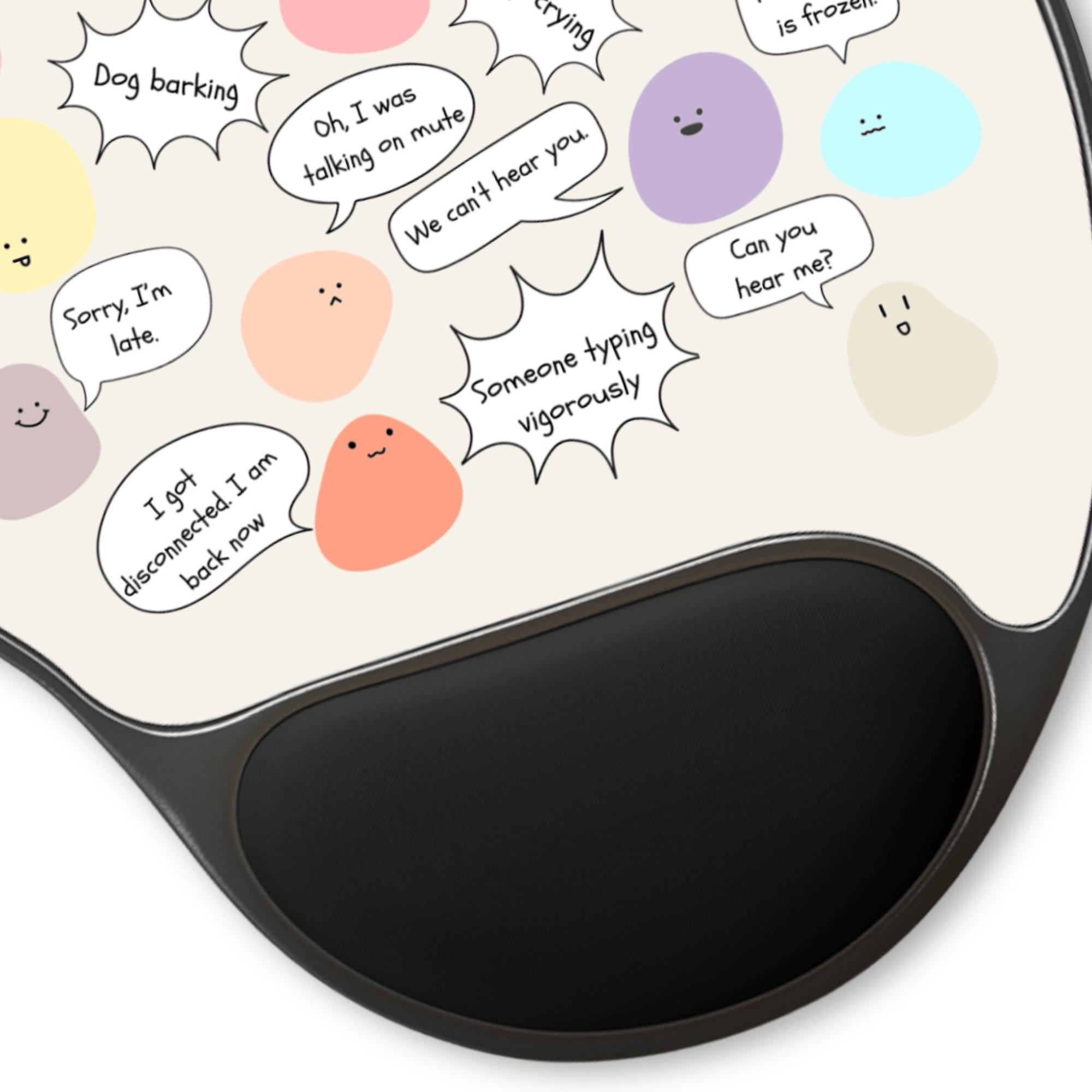 Funny Mouse Pad With Wrist Rest, Ergonomic Mousepad With Wrist Support ...