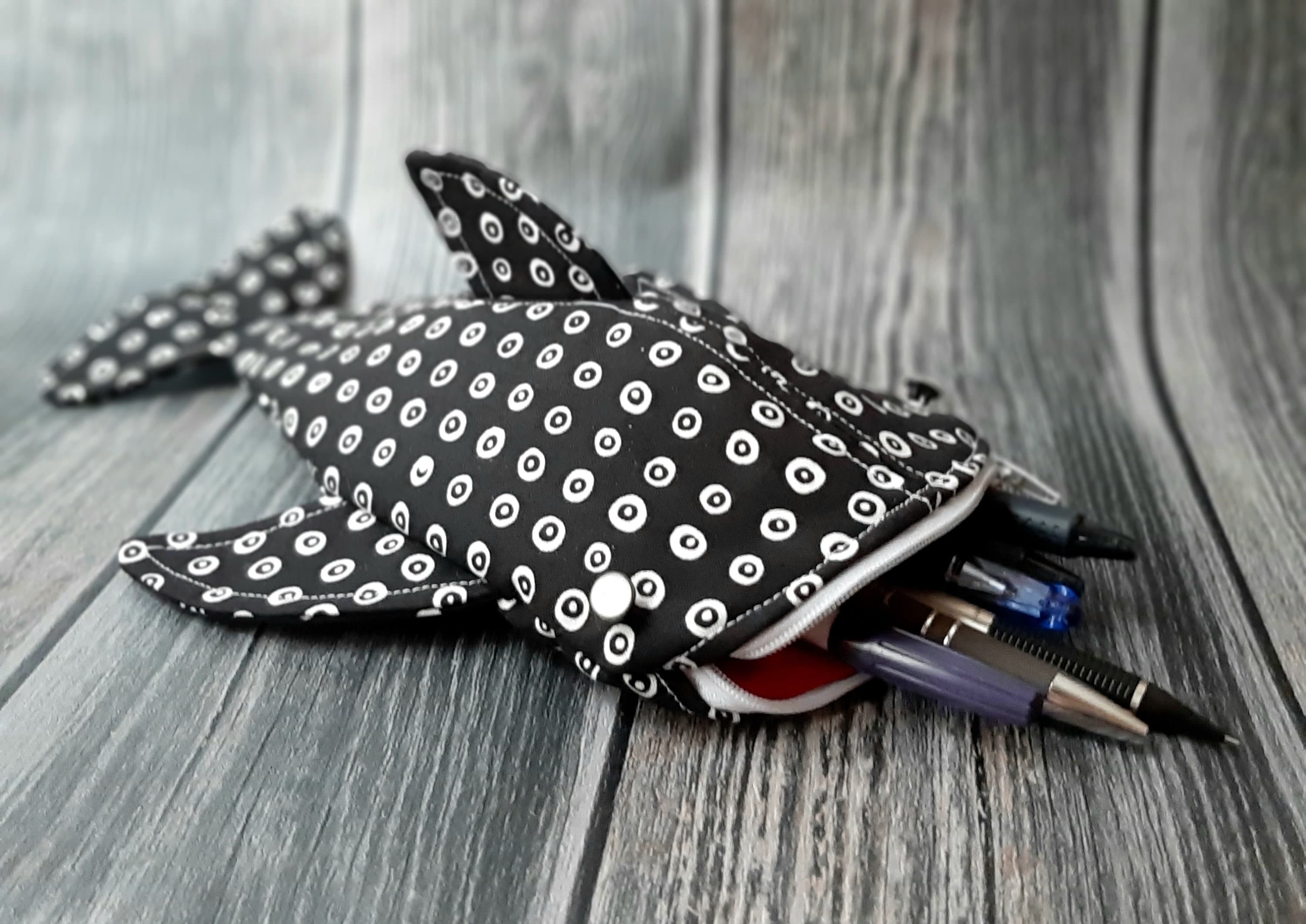 Whale Shark Pencil Case / Pouch Handmade From Marimekko - Etsy