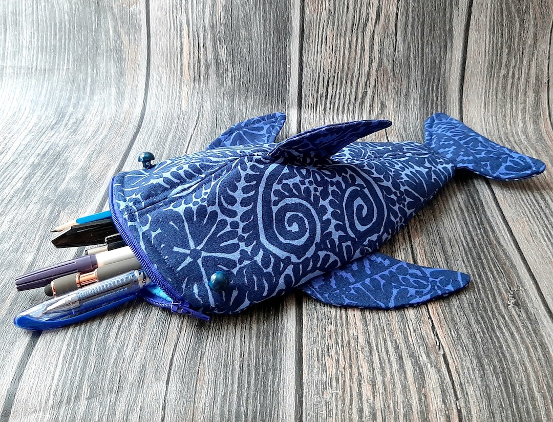 Whale Shark Pencil Case / Pouch, Handmade From Marimekko Fabric, 100% ...