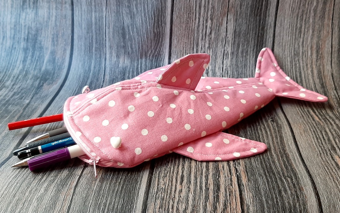 Whale Shark Pencil Case / Pouch, Handmade, 100% Cotton - Etsy