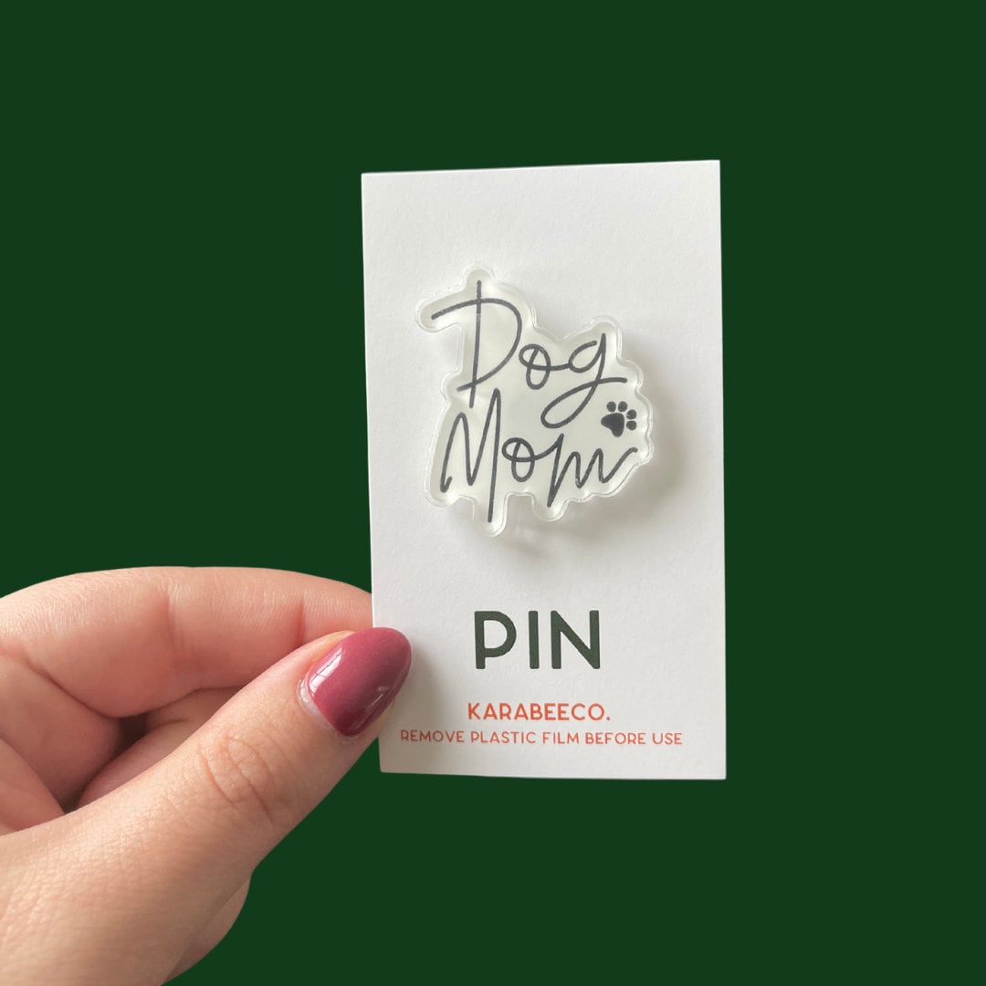 MINI PIN Dog Mom Pin, Plastic Pin, Great for Bags and Purses | Gift for ...