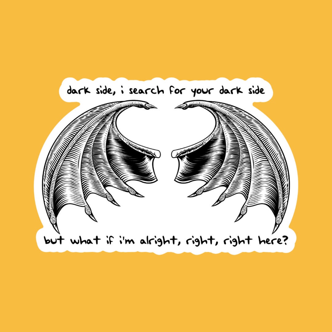 Bat Wings Waterproof Sticker: Dark Side Archer ACOTAR, Taylor Eras ...