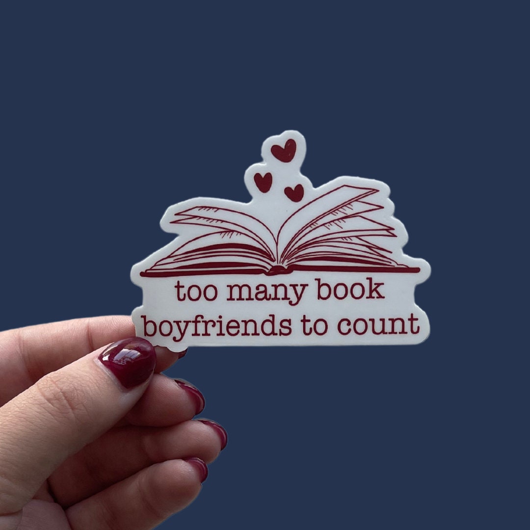 Book Boyfriend Sticker: Waterproof Reader Laptop Decal - Etsy