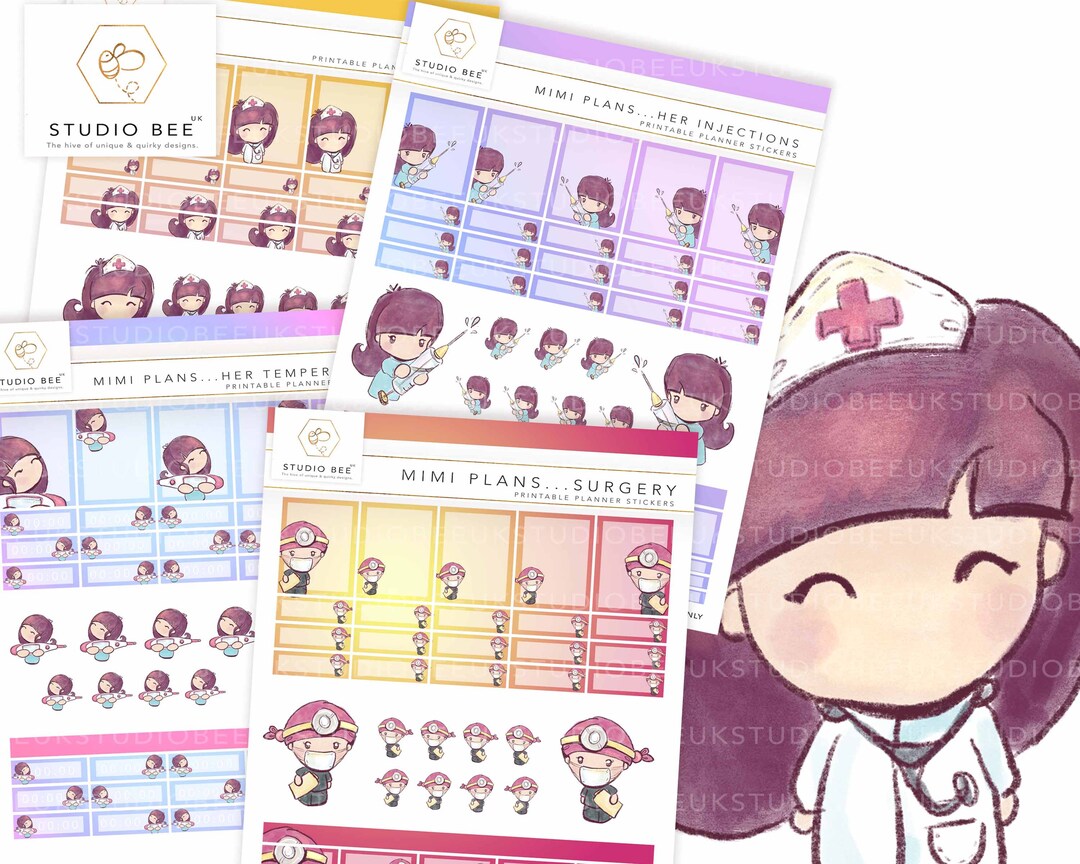 Printable Planner Stickers, Doctor Appointment Stickers, Insulin ...