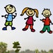 Kids Children Window Decals Funny Window Decoration Boys | Etsy