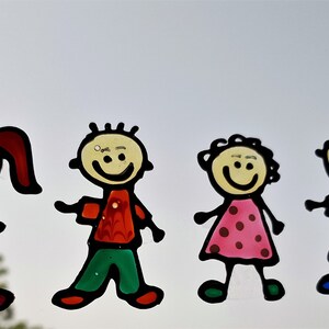 Kids Children Window Decals Funny Window Decoration Boys | Etsy