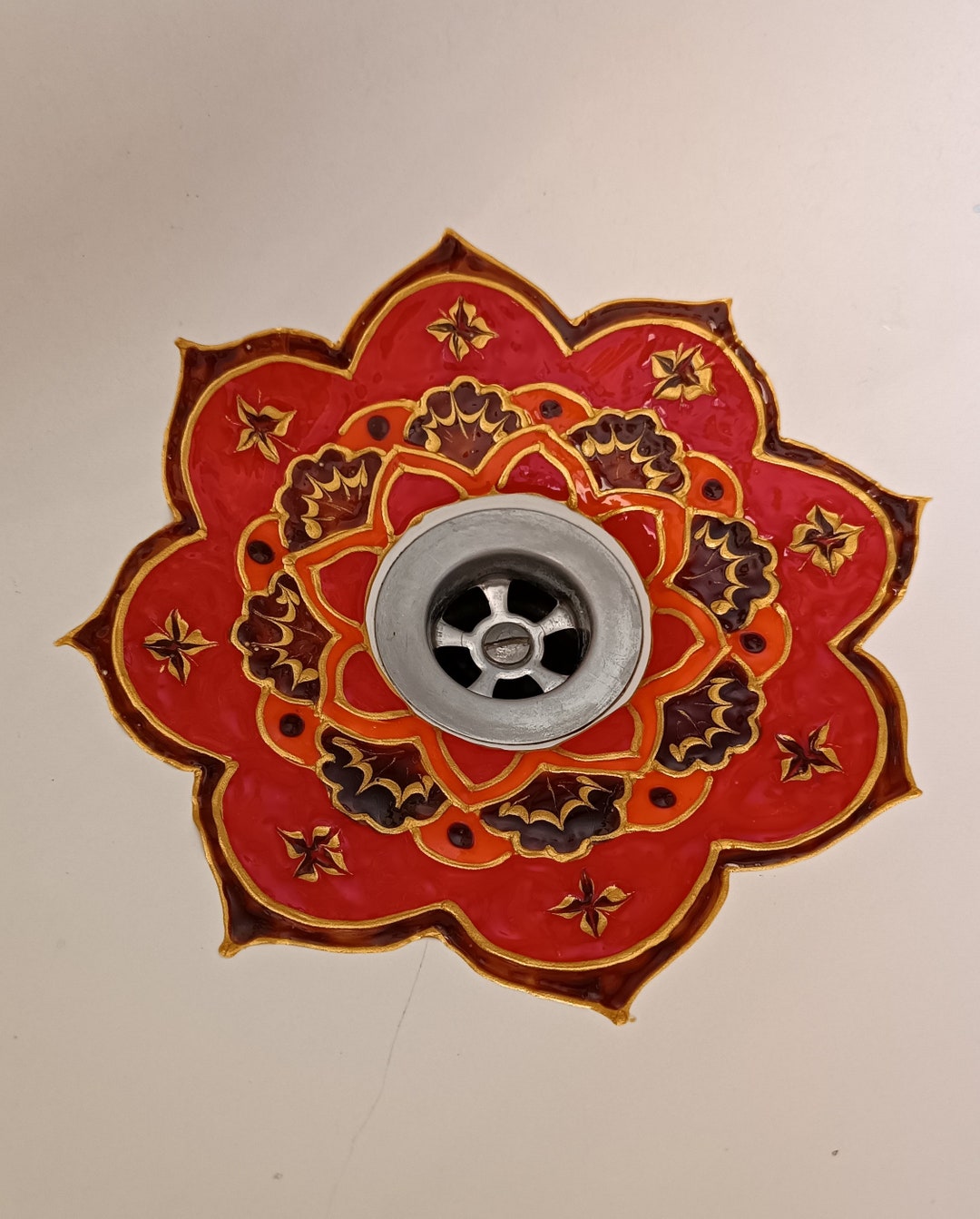 Sink Mandala Decal, Bathroom Art, Bath Sticker, Self-adhesive Sink ...