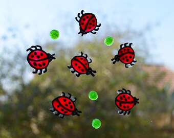 Ladybug Window Decals - Etsy