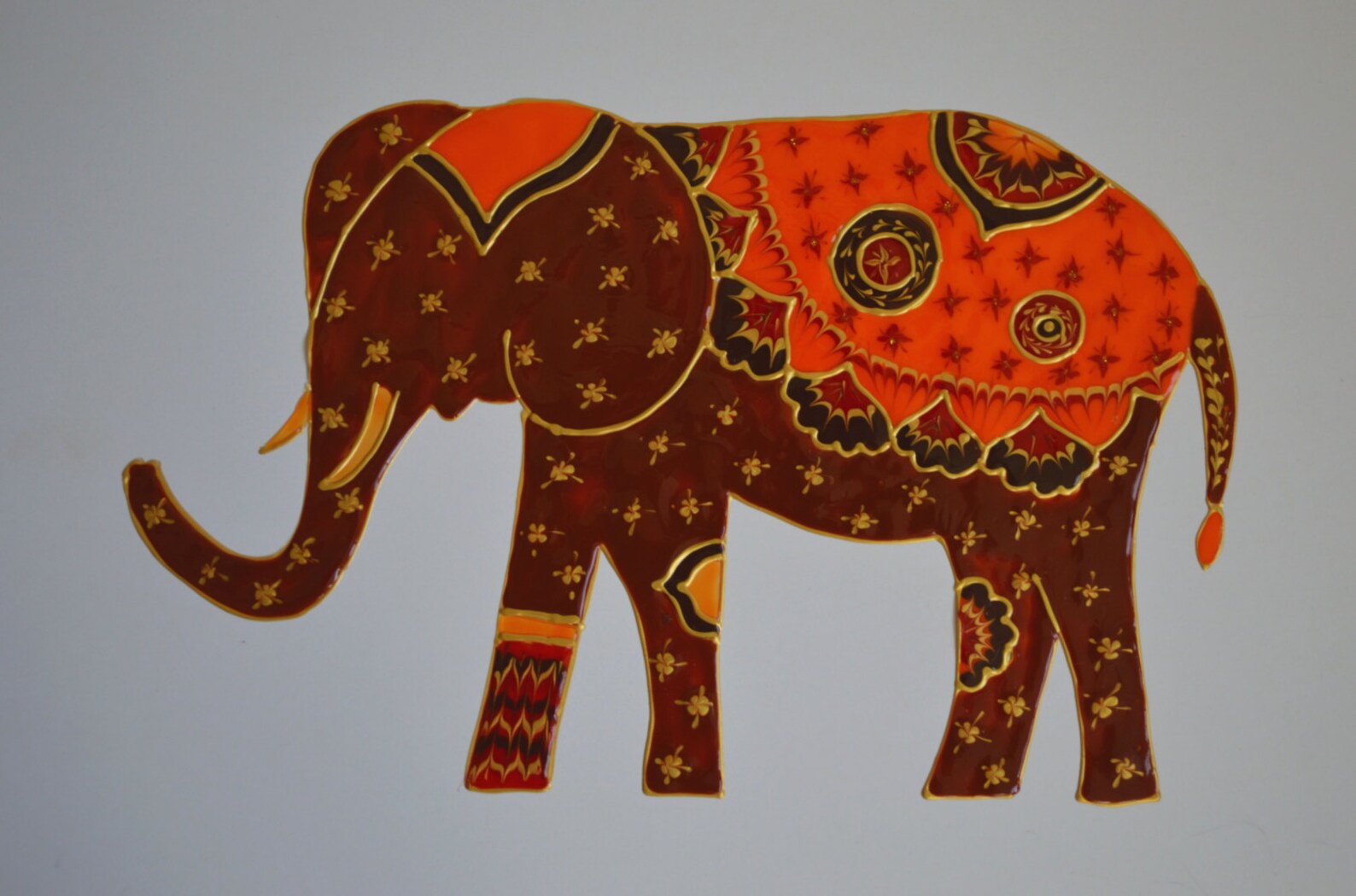 Indian elephant window decals unique elephant decals mother | Etsy