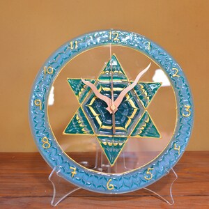 Wall Clock David Star Bat Mitzvah gift Bar Mitzvah gift | Etsy