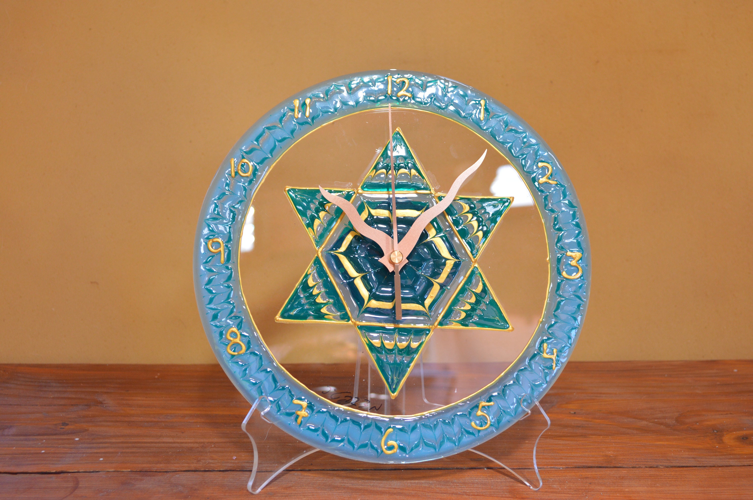 Wall Clock David Star Bat Mitzvah gift Bar Mitzvah gift | Etsy