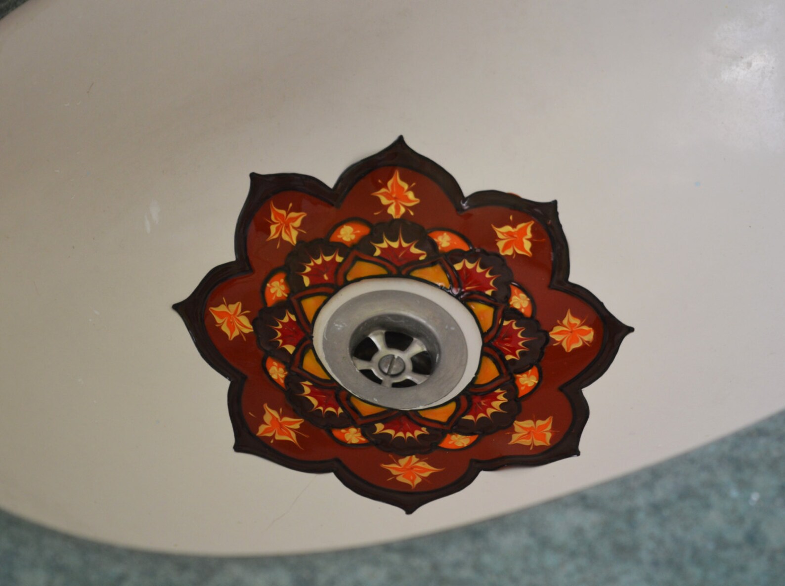 Sink Art Decal Bathroom Decor Sink Hand Painted Sticker - Etsy