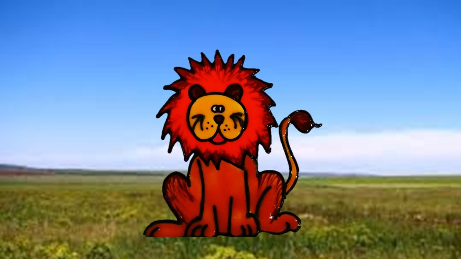 Lion Window Clingnursery Window Decorationwindow | Etsy