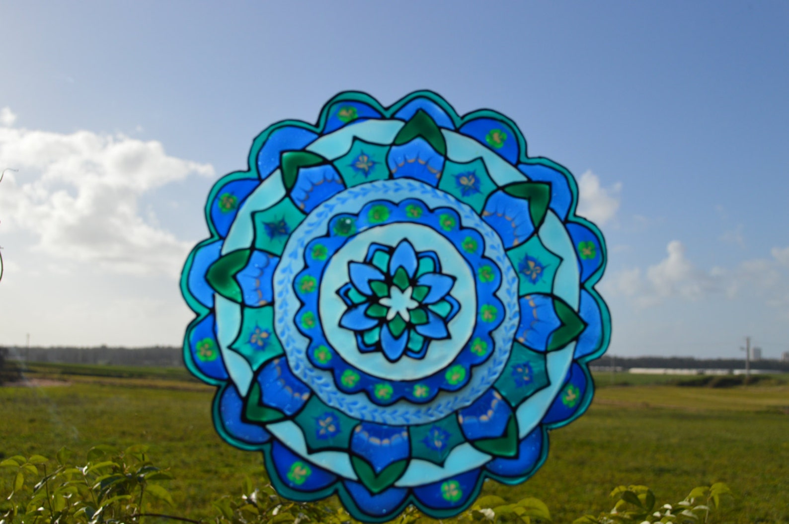 Window Art Mandala Decal Window Sun Catcher Spiritual Gift | Etsy