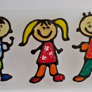 Kids Children Window Decals Funny Window Decoration Boys | Etsy