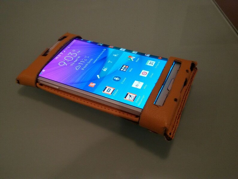 Handmade Leather Phone Case for Samsung Galaxy Note Edge and iPhone 6 ...
