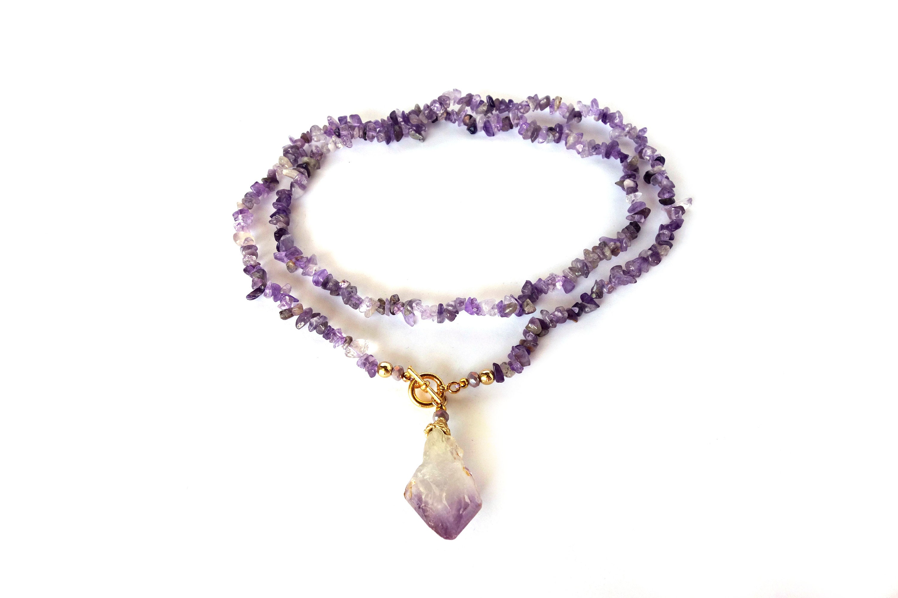 Raw Amethyst Necklace Amethyst Jewelry Natural Stone - Etsy Australia