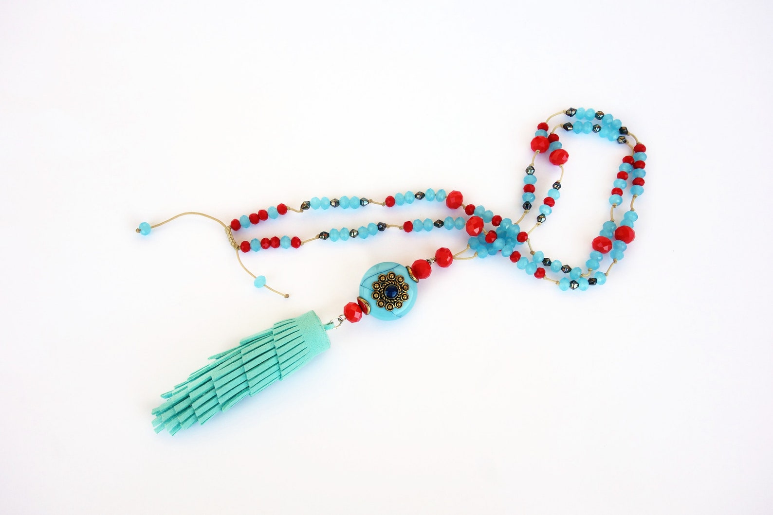 Long Tassel Necklace Long Necklace For Women Everyday Etsy