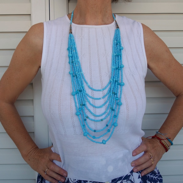 Multi Strand Necklace - Etsy