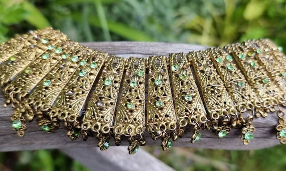 Vintage Traditional Indian Collar Wedding Necklace, O… - Gem