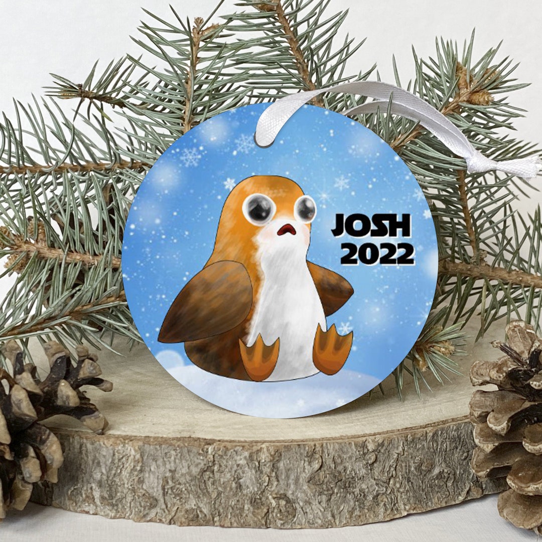 Kid's Space Wars Ornament, Porg Ornament, Christmas Ornament ...