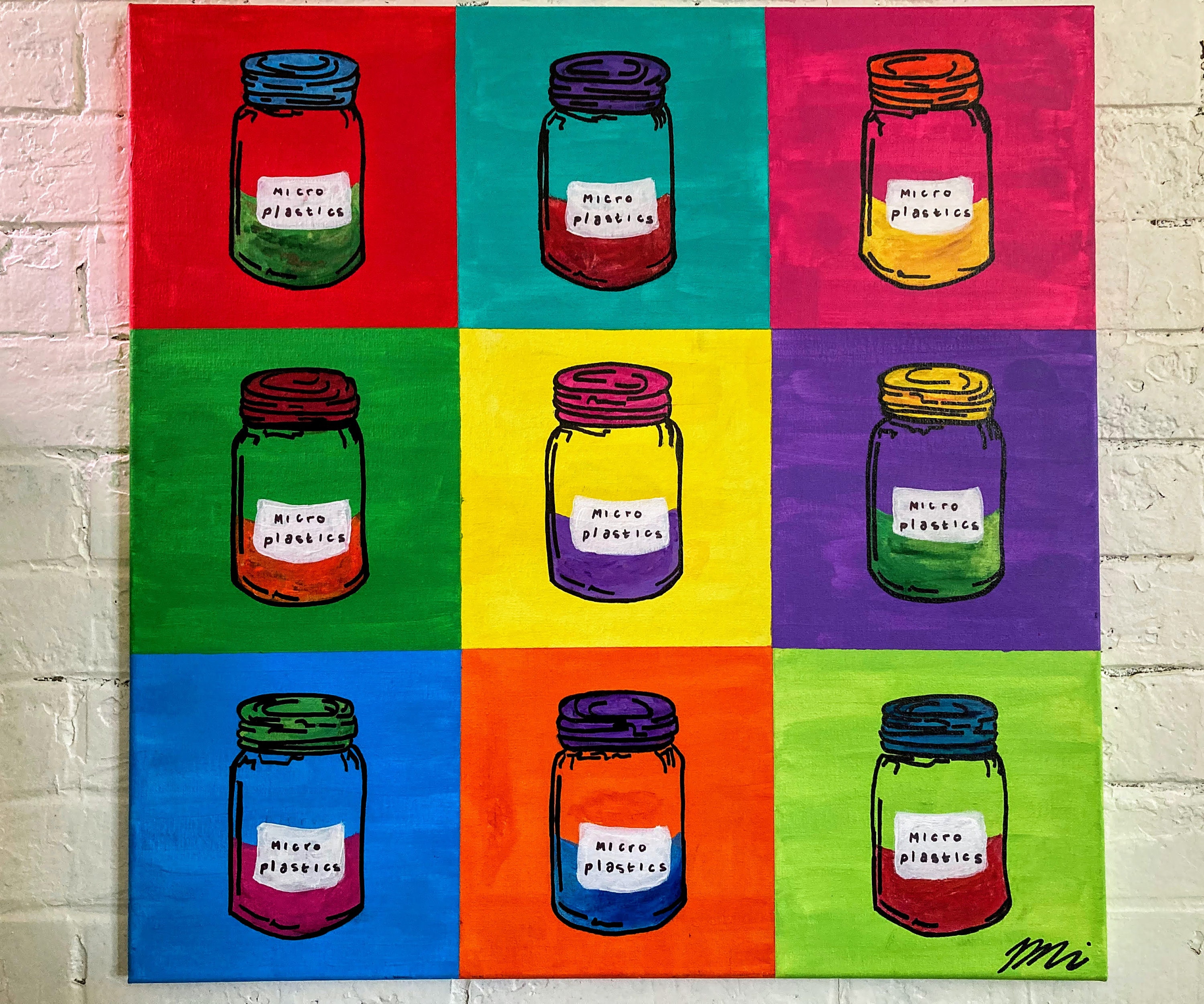 Microplastics Pop Art in Acrylic - Etsy
