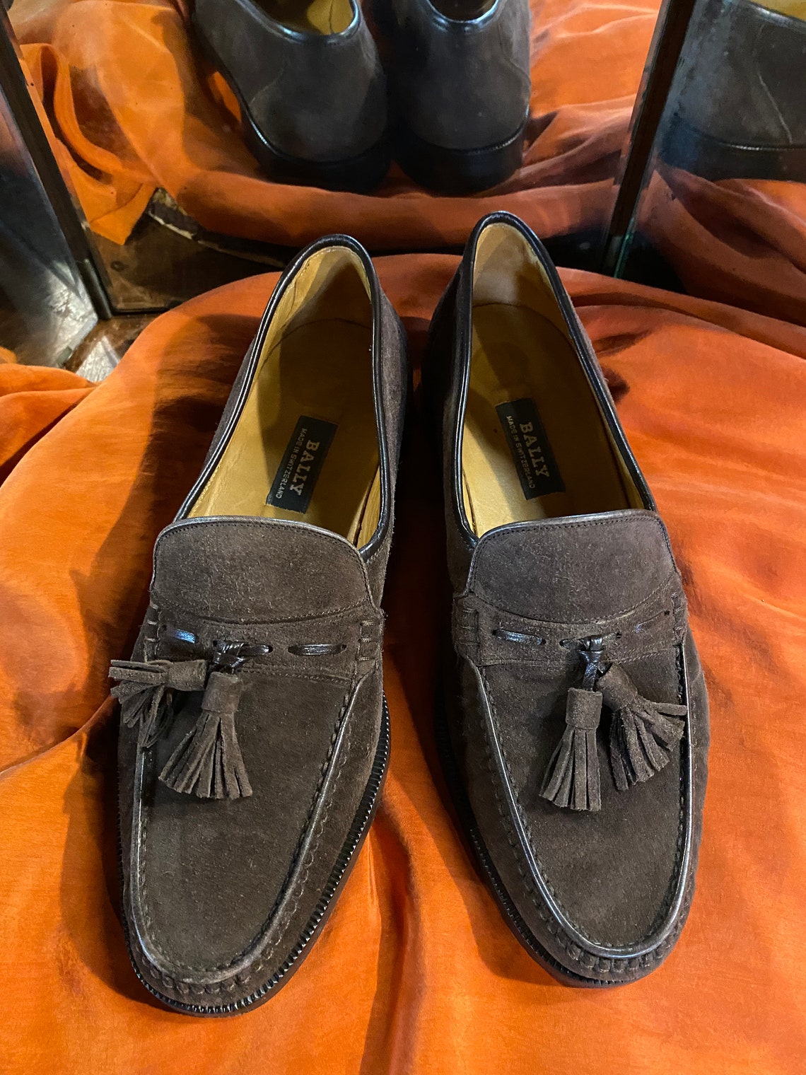 Vintage Bally Swiss Made Suede Loafer. Gender Neutral. Preppy. Classic ...