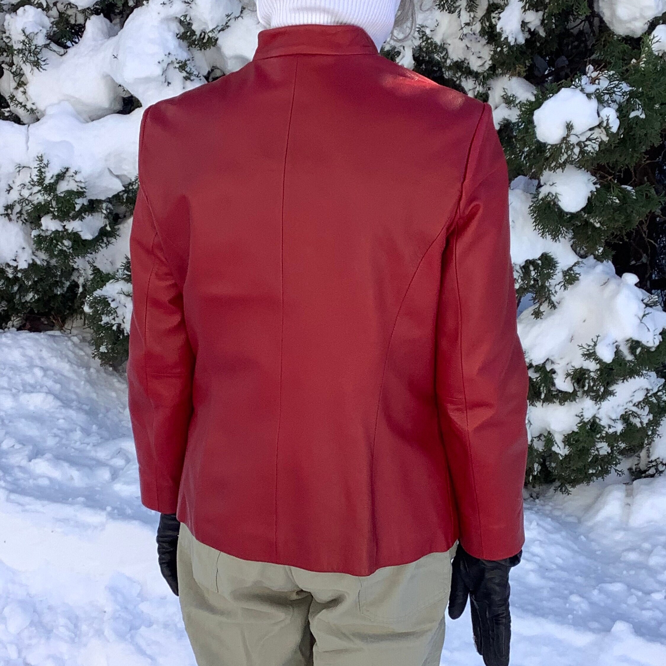 Vintage Valentine Red Leather Jacket - Etsy