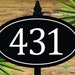 Address Sign Plain White With Stake - Etsy