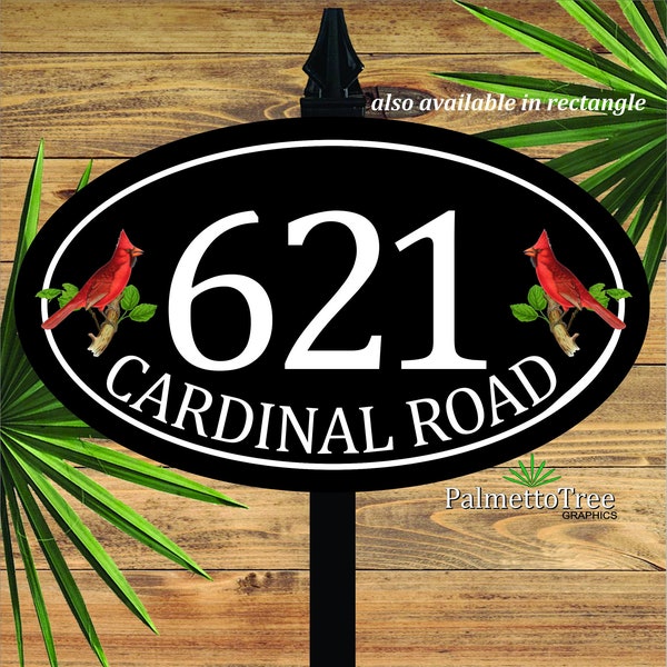 Cardinal Address Signs - Etsy