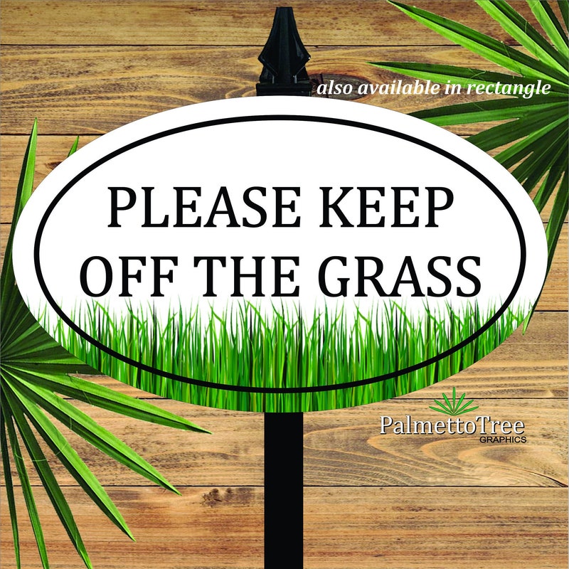 Keep off Grass Sign - Etsy