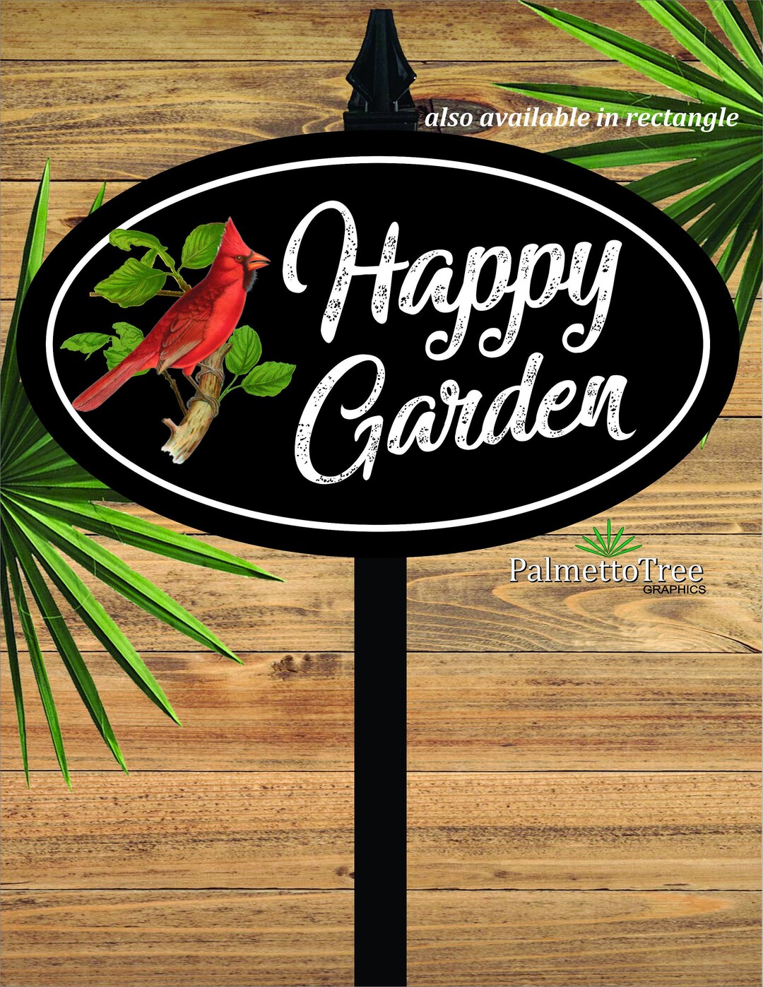 Garden Sign Cardinal Themed With Stake - Etsy