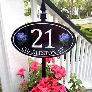 Address Sign Plain White With Stake - Etsy