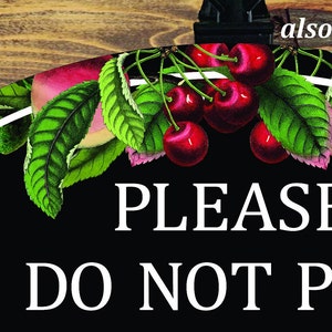 Please Do Not Pick Fruit Sign With Stake - Etsy
