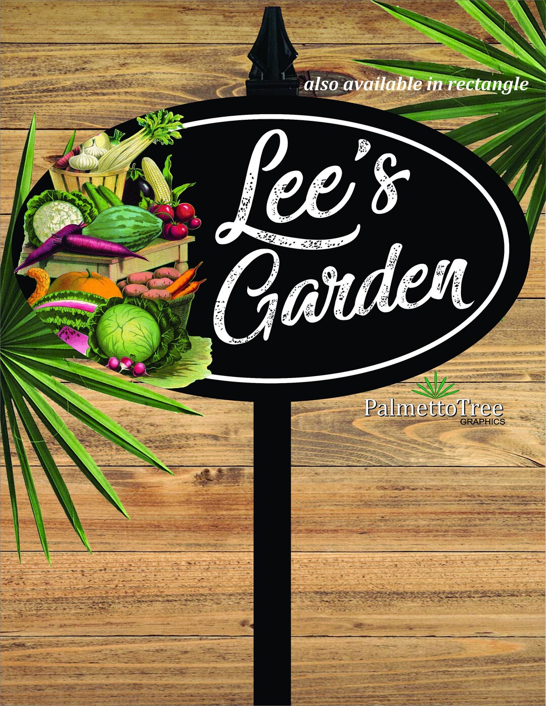 Garden Sign Vegetable Themed With Stake - Etsy