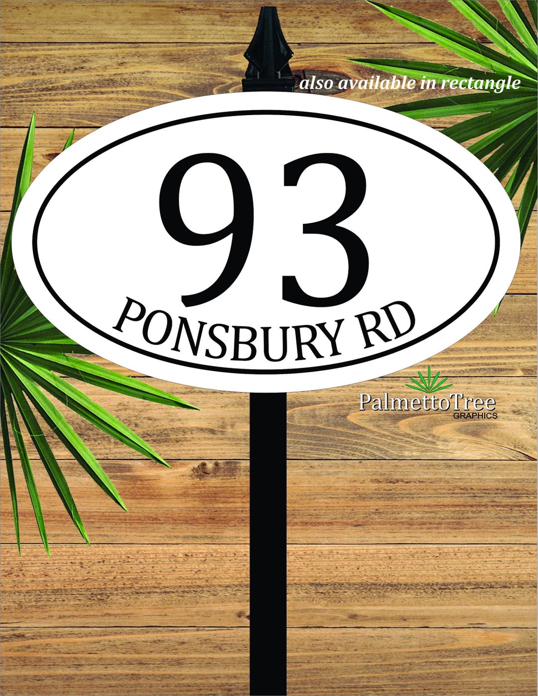 Address Sign Plain White With Stake - Etsy