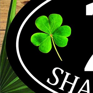 Address Sign Shamrock Themed With Stake - Etsy