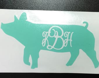 Show pig decal | Etsy