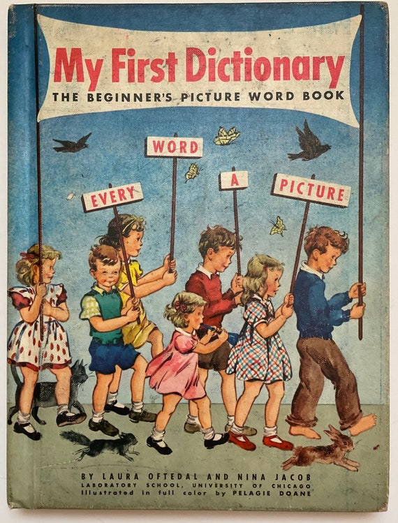 Vintage 1948 My FIRST DICTIONARY Adorable Childrens | Etsy