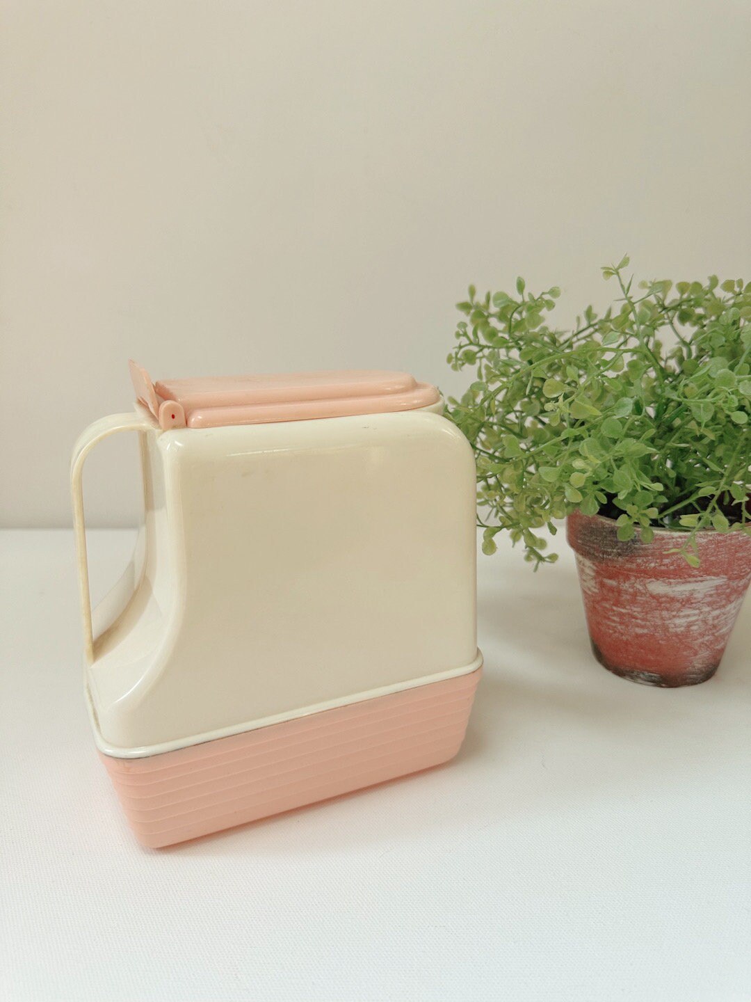 Vintage Pink & Cream Lustro Ware Pitcher Classic Vintage Kitchen Ware ...