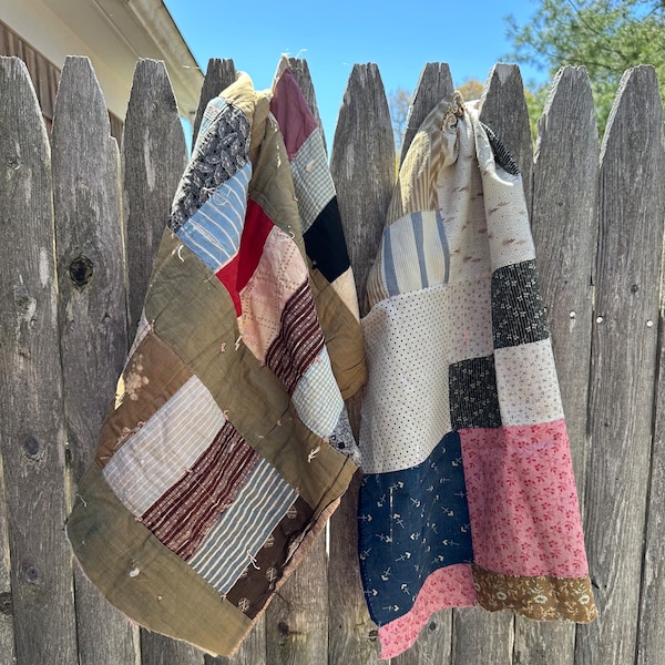 Primitive Quilt - Etsy