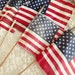5 Vintage American Flag PARADE FLAGS a Fabulous Bit of 1950s Vintage ...