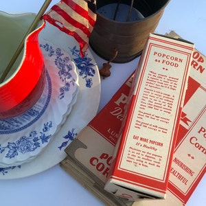 4 Original Vintage 1940s POPCORN Boxes New Old Stock Darling Vintage ...