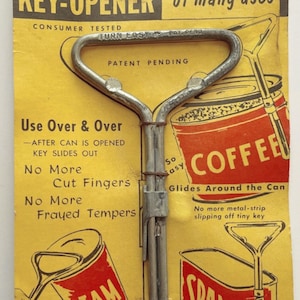 Vintage 1950s New Old Stock Turn-easy Key Can Opener for - Etsy